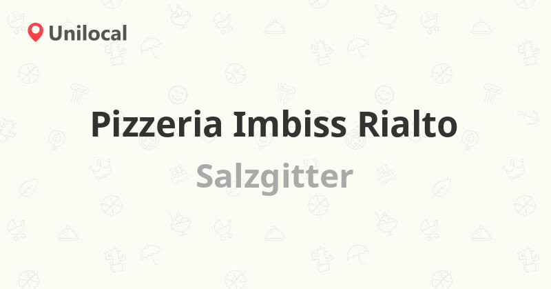 Pizzeria Imbiss Rialto – Salzgitter, Berliner Str. 16 (7 Bewertungen ... Pizzeria Imbiss Rialto – Salzgitter, Berliner Str. 16 (7 Bewertungen ...